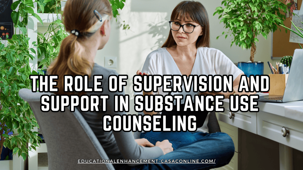 The Role of Supervision in Substance Use Counseling